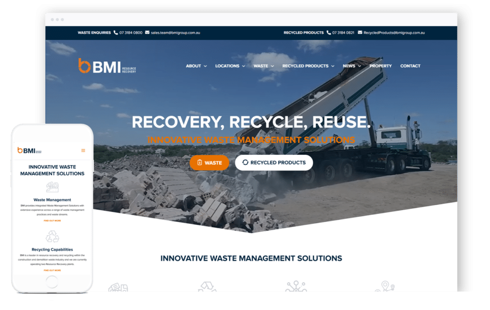 Waste Management Business Website Design Case Study