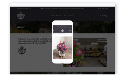 Florist Ecommerce Website Design Case Study: Captains Shop | Pixel Fish