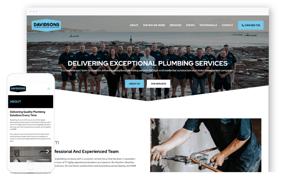 Plumbing Business Website Design Case Study | Pixel Fish